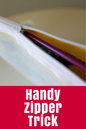 Handy Zipper Trick • The Crafty Mummy