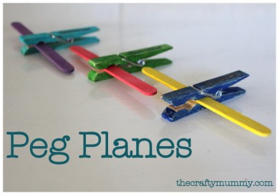 Kids Craft: Clothes Peg Planes • The Crafty Mummy