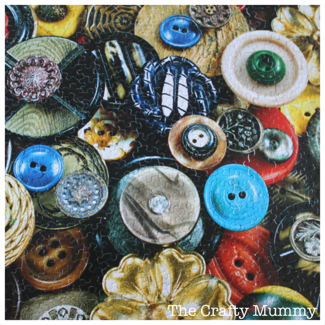 Button Jigsaw Puzzle Finished — The Crafty Mummy
