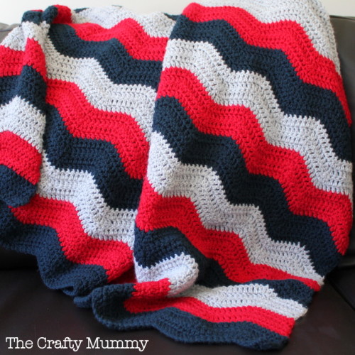 Another Crochet Ripple Blanket Finished • The Crafty Mummy