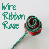 Wire Ribbon Rose Tutorial • The Crafty Mummy