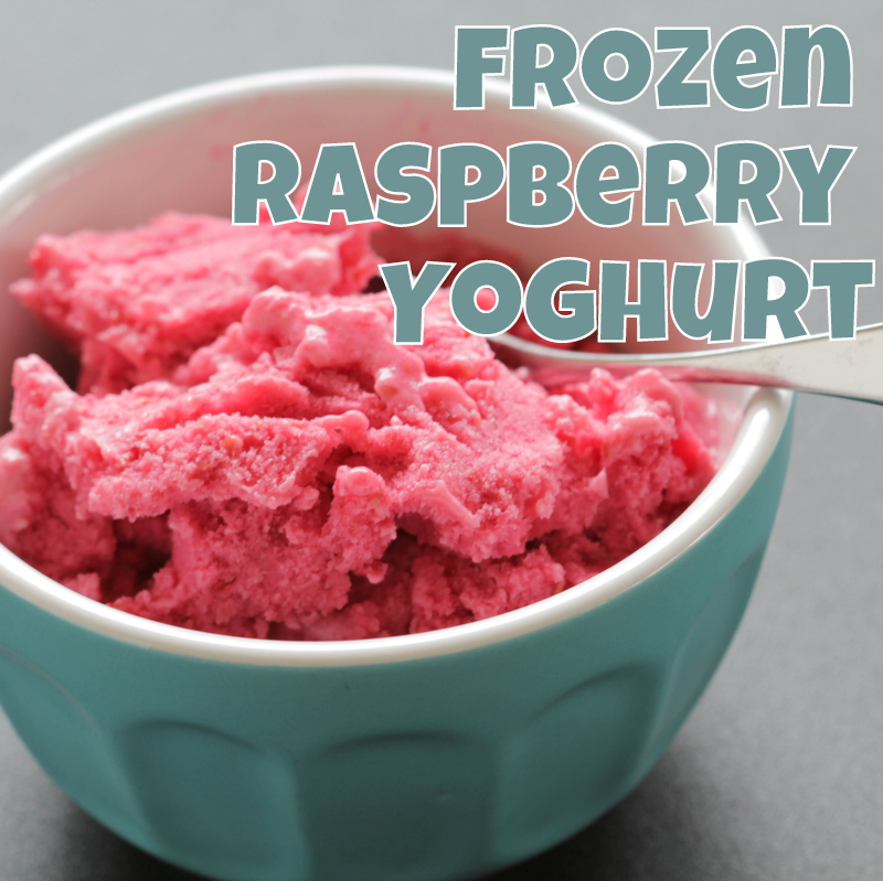 Frozen Raspberry Yoghurt — The Crafty Mummy