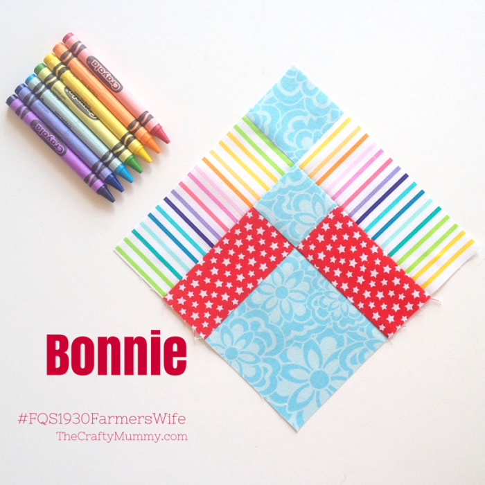 Rainbow Bonnie Block • The Crafty Mummy