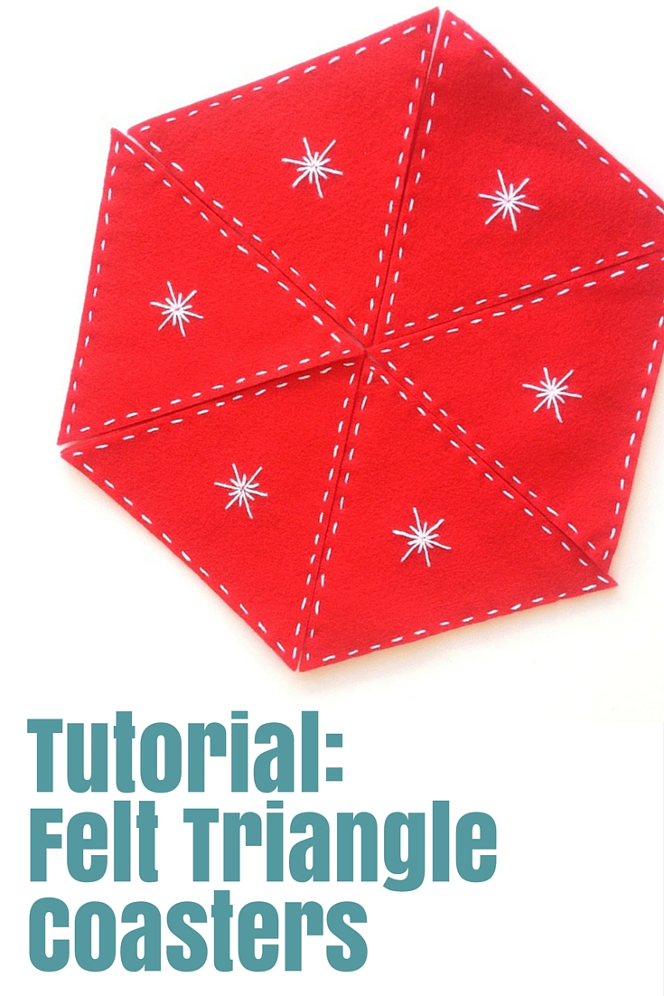 Tutorial: Felt Triangle Coasters • The Crafty Mummy
