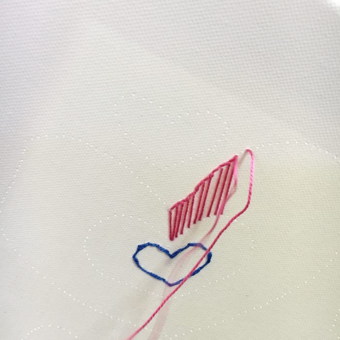 Stitched Canvas Art Tutorial • The Crafty Mummy