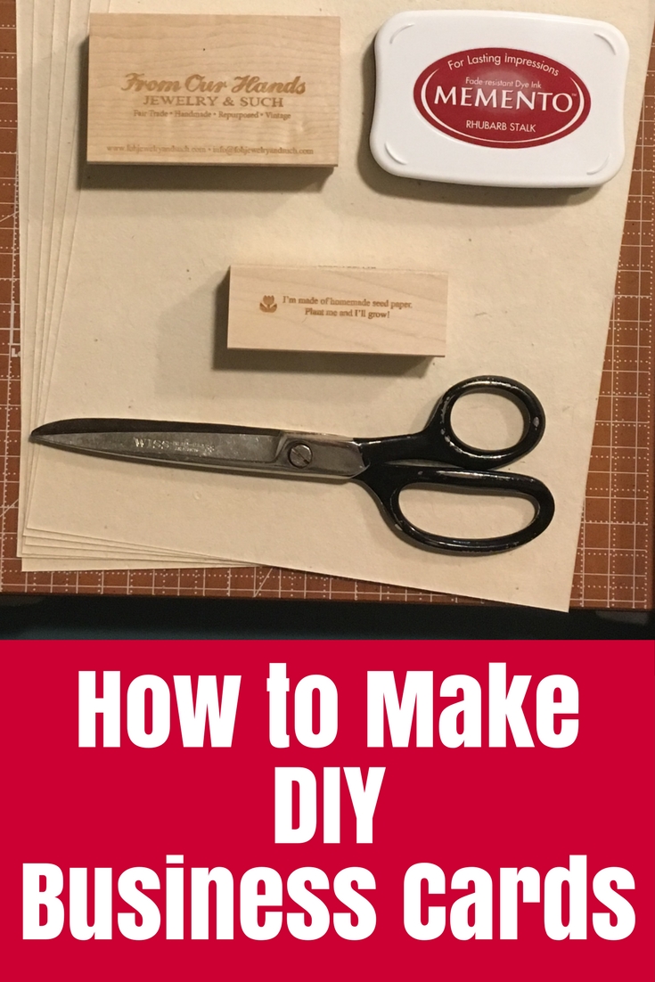 How to Make DIY Business Cards • The Crafty Mummy