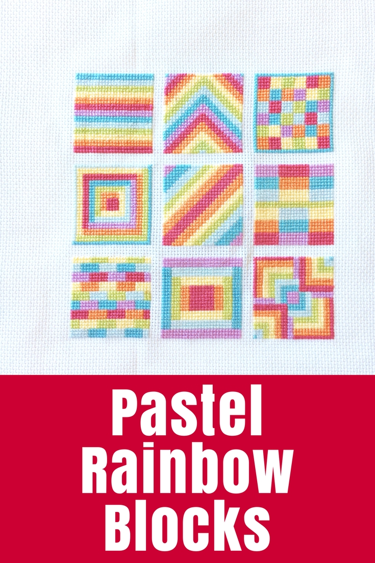 Pastel Rainbow Blocks Finished — The Crafty Mummy