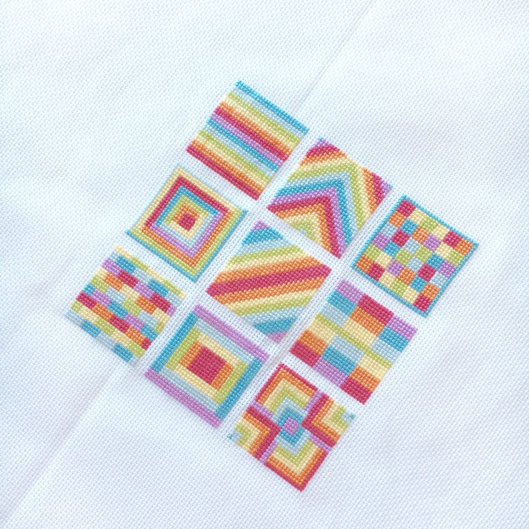 Pastel Rainbow Blocks Finished — The Crafty Mummy