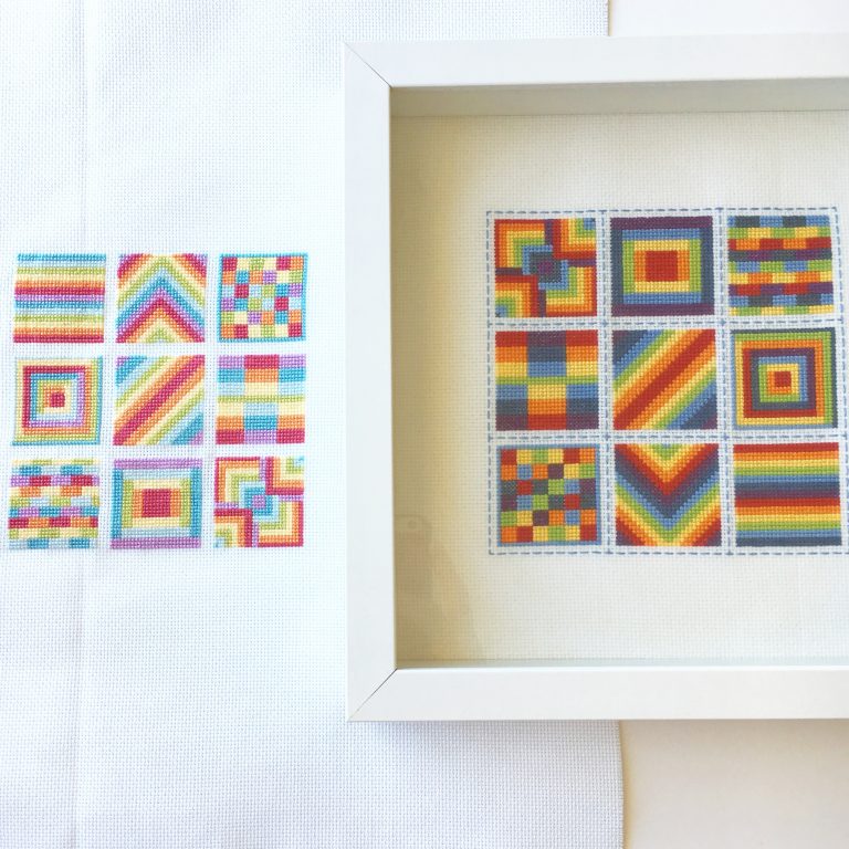 Pastel Rainbow Blocks Finished — The Crafty Mummy