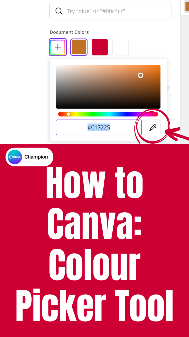How to Canva: Colour Picker Tool — The Crafty Mummy